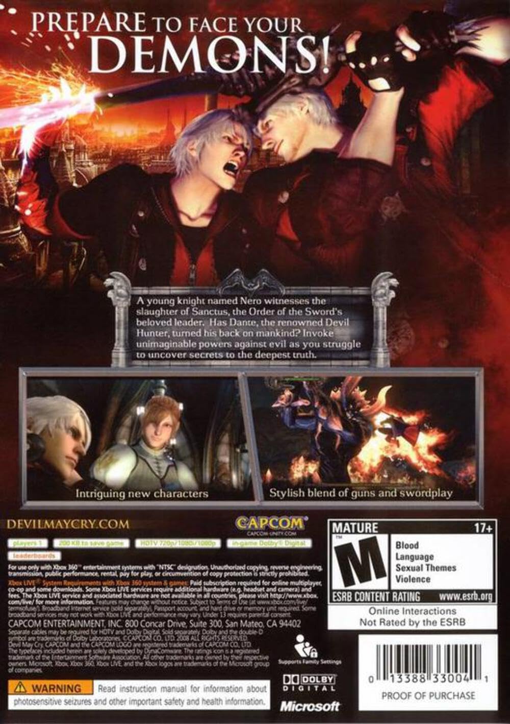 Devil May Cry 4 - Xbox 360 – ID Shop.ca