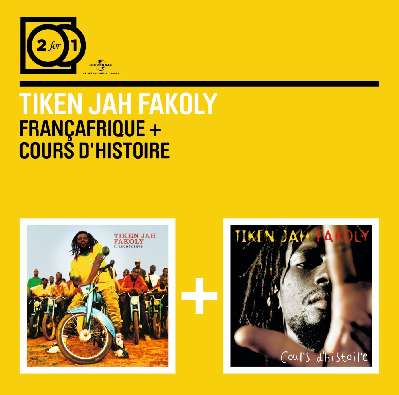 Tiken Jah Fakoly / 2 For 1: Francafrique + Cours D'Histoire - CD – ID ...