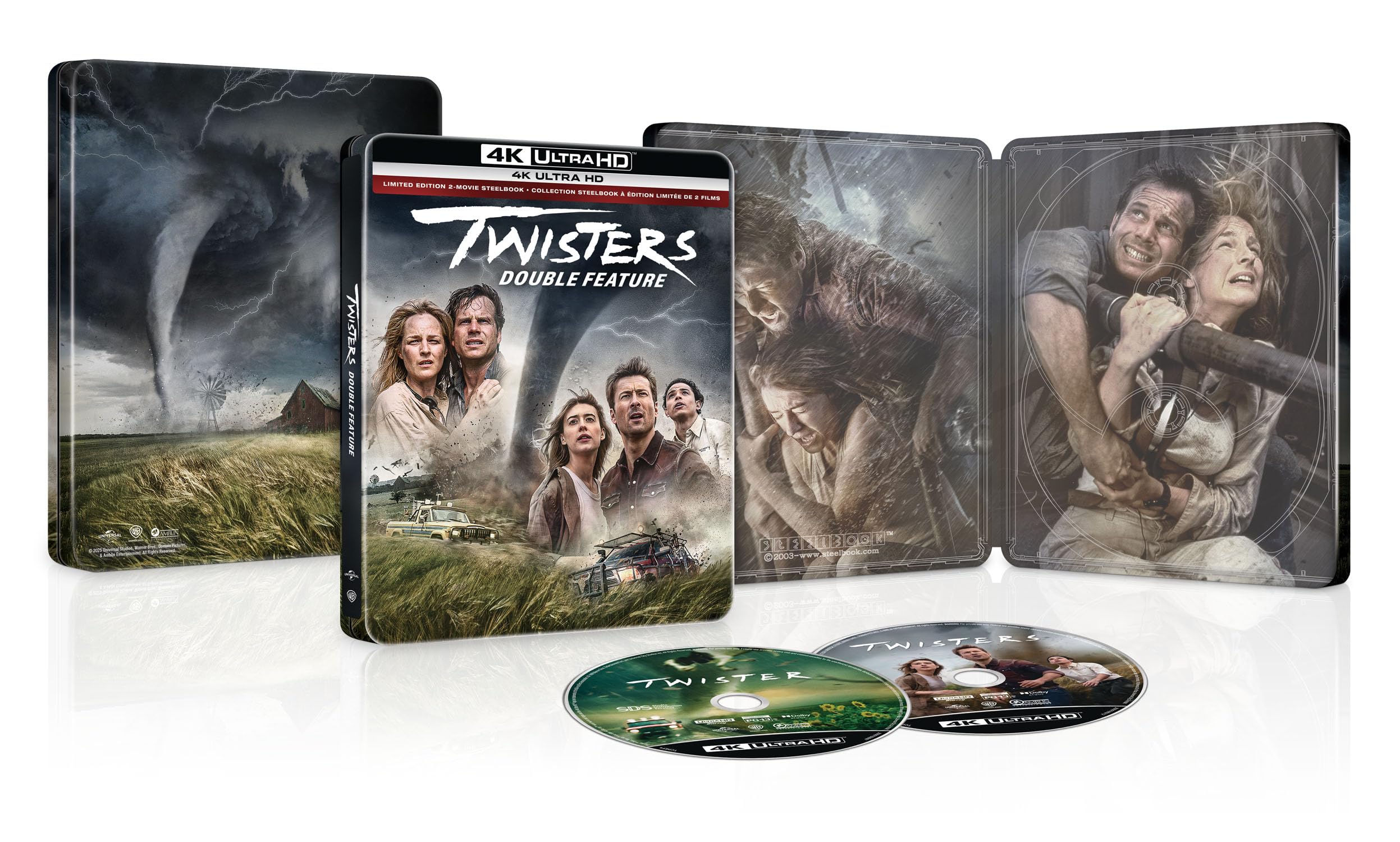 Twisters Double Feature: [Limited Edition 2-Movie Steelbook] - 4K – ID ...