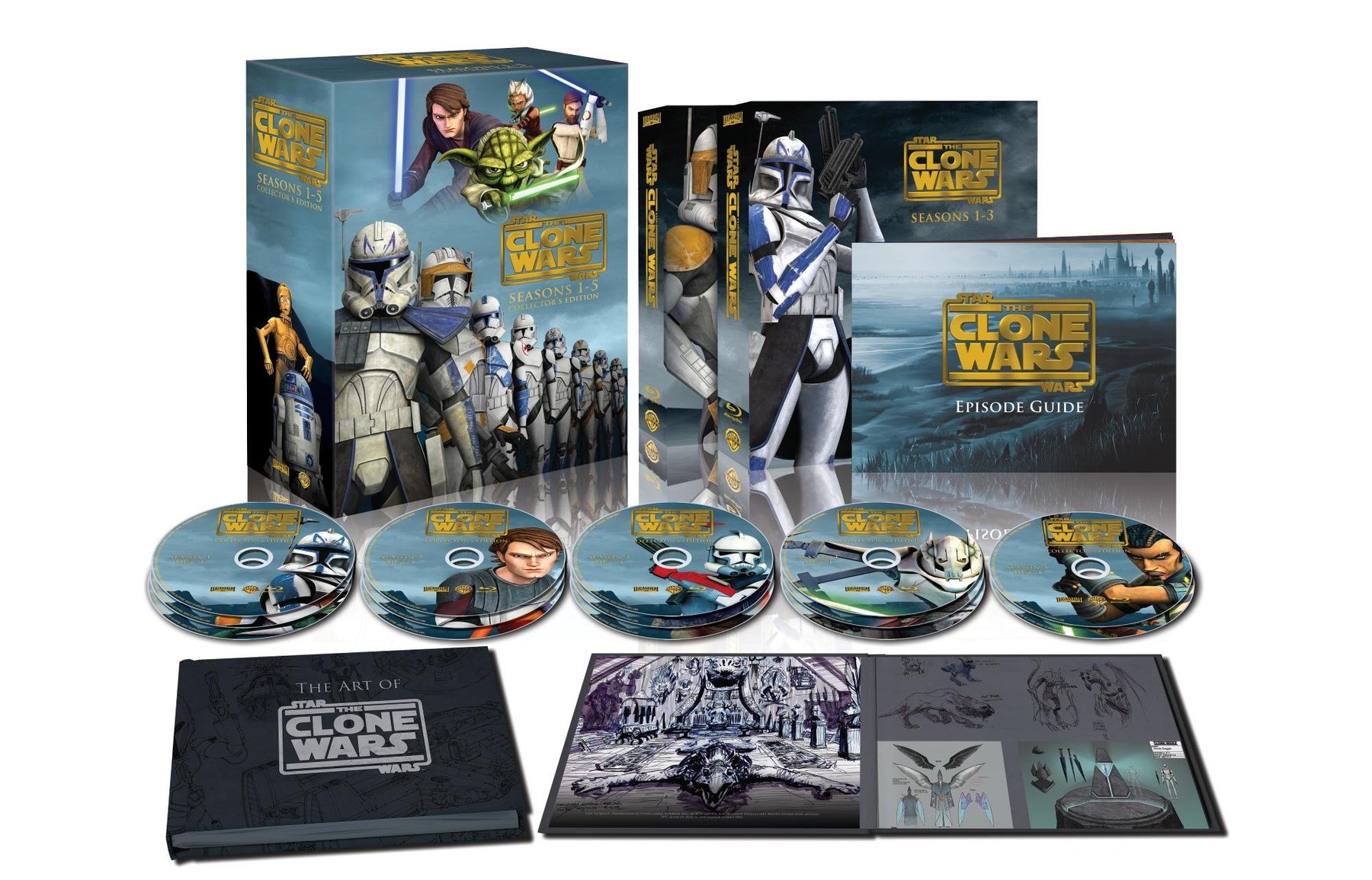 Star Wars: The Clone Wars / Seasons 1-5 Collector’s Edition - Blu-Ray ...