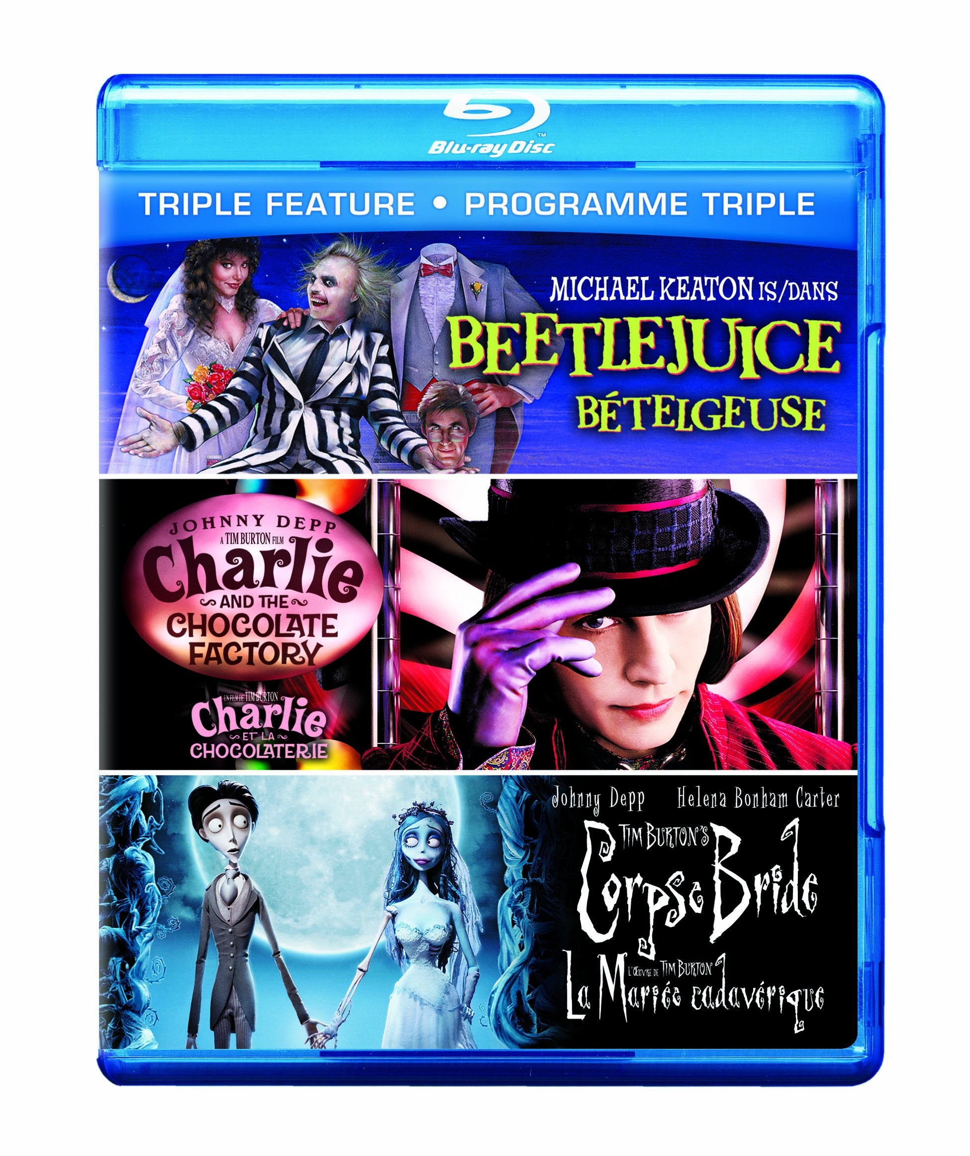 Triple Feature (Beetlejuice / Charlie and the Chocolate Factory / Corp ...